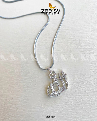 Pendant Necklace | Allah name Locket with Chain | Karachi all Pakistan ...