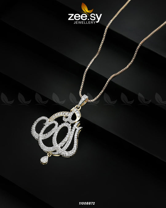 Pendant Necklace | Allah name Locket with Chain | Karachi all Pakistan ...