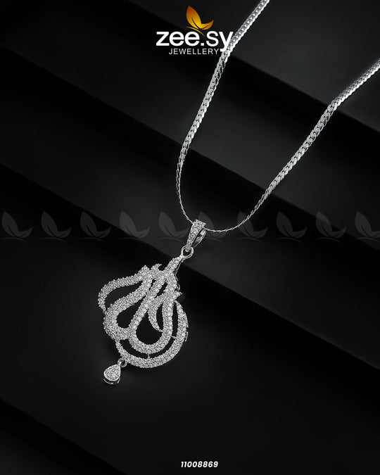 Pendant Necklace | Allah name Locket with Chain | Karachi all Pakistan ...