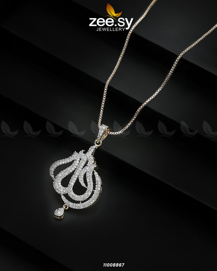 Pendant Necklace | Allah name Locket with Chain | Karachi all Pakistan ...