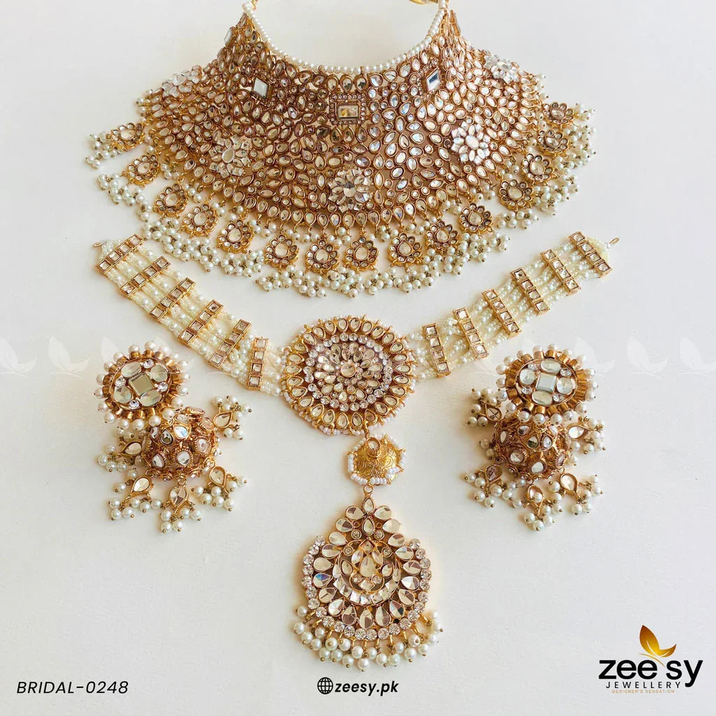 Gold Plated Bridal Set Artificial Jewellery Store Zeesy – Zeesy.pk