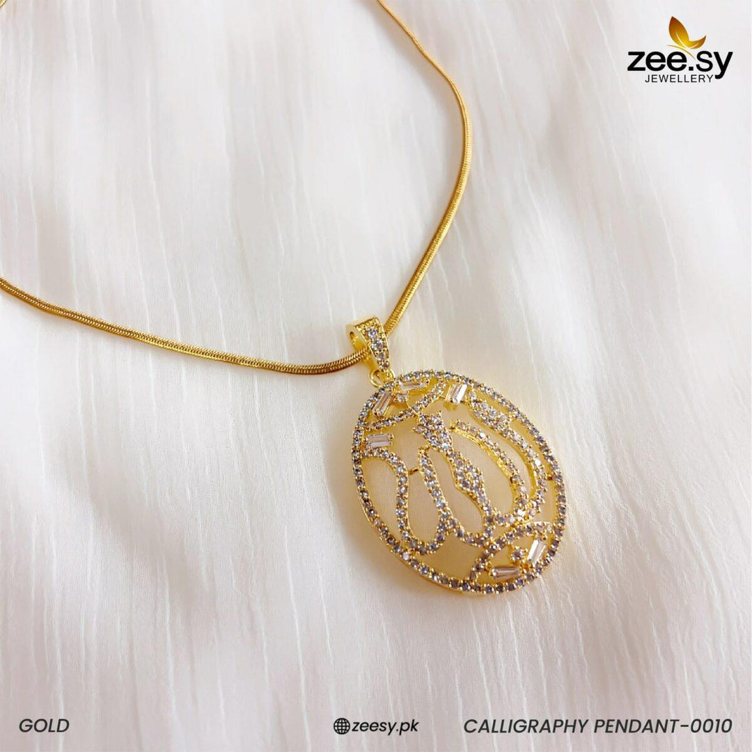 Pendant Necklace | Allah name Locket with Chain | Karachi all Pakistan ...